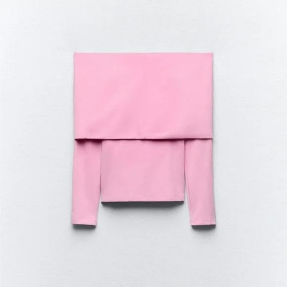 Zara | Tops | Zara Polyamide Offtheshoulder Top | Poshmark